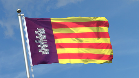 Mallorca Flagge - Mallorcinische Fahne kaufen - FlaggenPlatz Shop